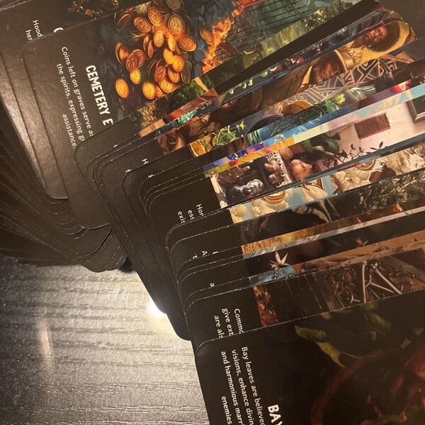 Tea Leaf Oracle Card Deck With Guidebook | 51 Tarot-sized Cards ...