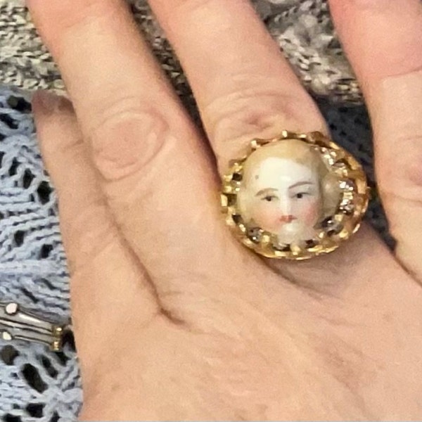 Signet Ring Setting Blank, Round Ring Bezel, Cabochon Mountings ...