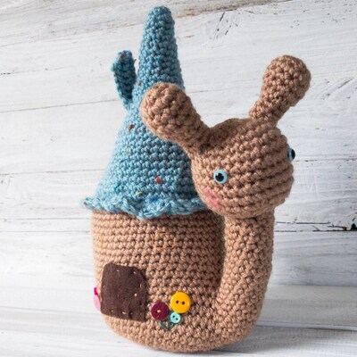 Crochet Amigurumi Saffy the Snail PATTERN ONLY PDF Download Soft Toy ...