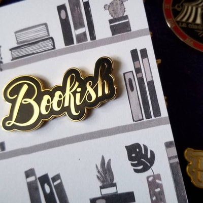 Bookish Pin Hard Enamel Pin Book Lovers Gift Gift for Student Flair ...