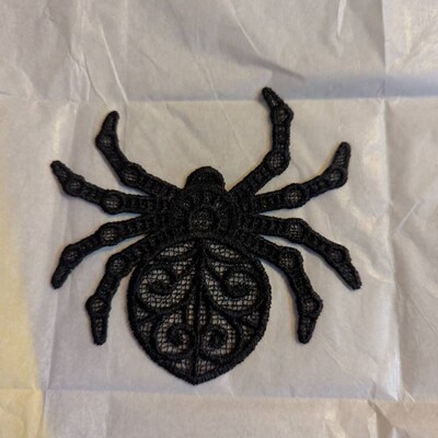 Lacey Spider free Standing Lace A Finished Embroidery Product, Not a ...