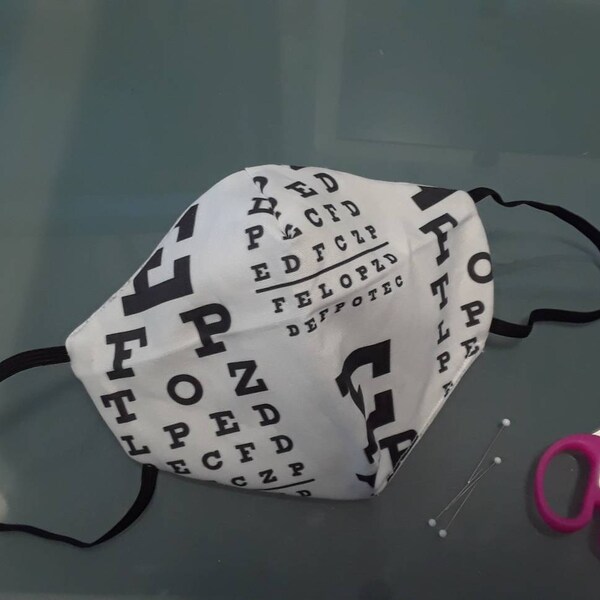 Eye Chart Fabric - Standard Vision Chart in Black White by Weavingmajor ...