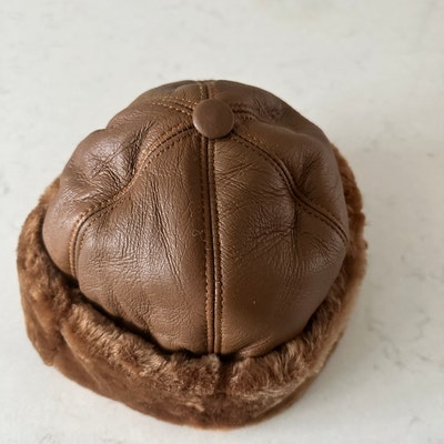 BROWN 8 Panels Leather Newsboy Cap Peaky Blinders Hat Baker Boy Leather ...