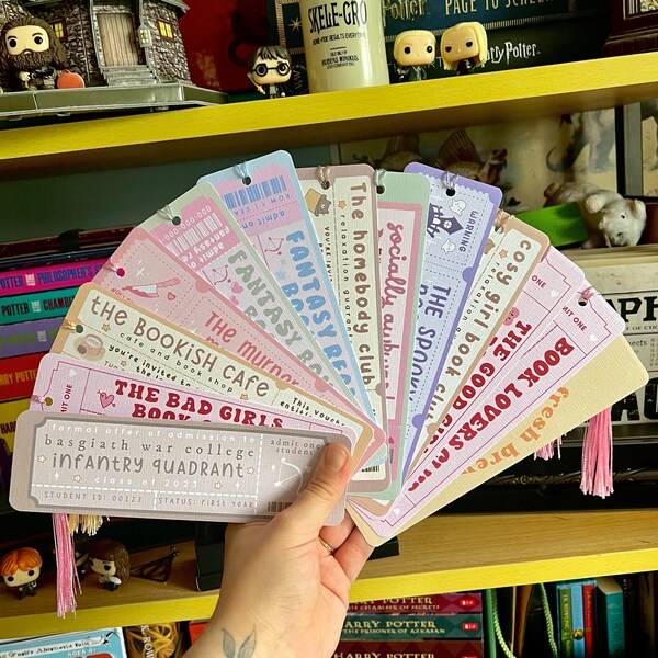 Socially Awkward Book Club Bookmark | Bookmark Ticket Voucher | Social ...