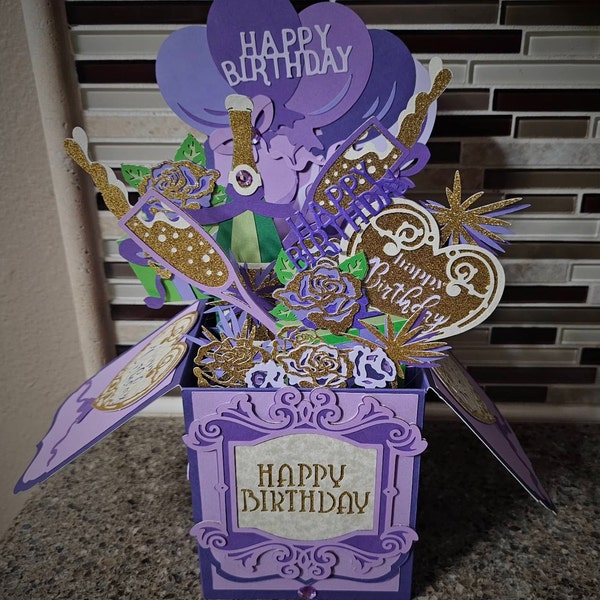 3D SVG Iris Mini Stained Glass Shadow Box, Iris 3D Svg, 3D Flowers Svg ...