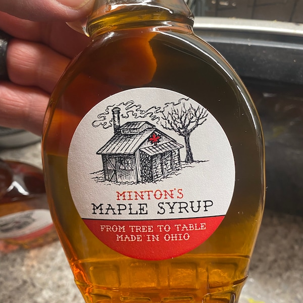 Custom Sugar Shack Maple Syrup Labels for Backyard Sugaring Gifts ...