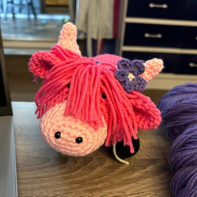 Highland Cow Crochet Pattern Amigurumi Cow Pattern Digital Download DIY ...