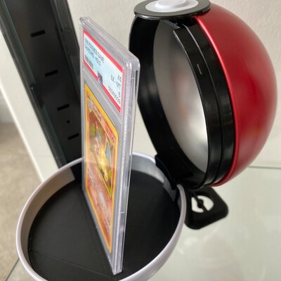 Pokemon Poke Ball Card Holder upcycled 3D Printed Mounts & Ball - Etsy
