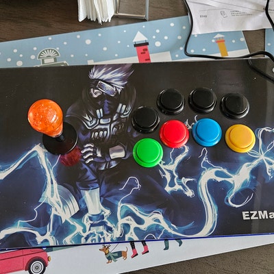 Case Only All Buttons With Art Stickless Arcade Case Fightstick ...