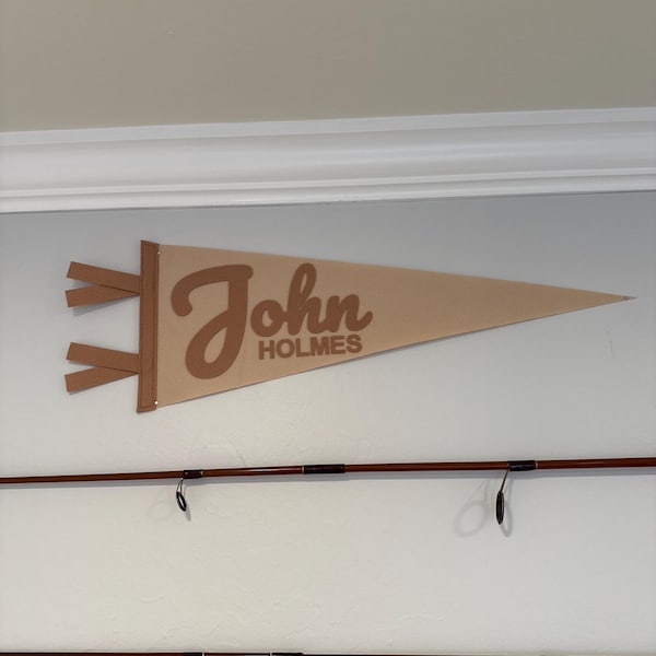Name Pennant, Custom Name Wool Felt Pennant Flag, Vintage Style ...