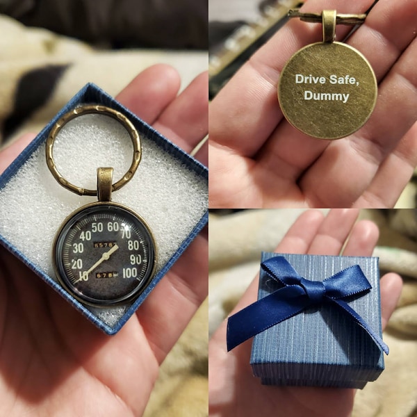 Custom Key Ring Speedometer Car Lover Gift Personalized Gift Custom Key ...