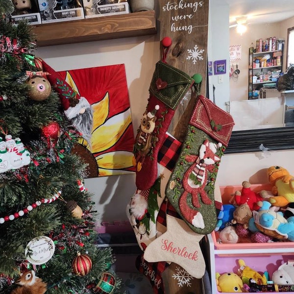 Vertical Stocking Holder 6ft, Stockings Were Hung, Stocking Holder ...