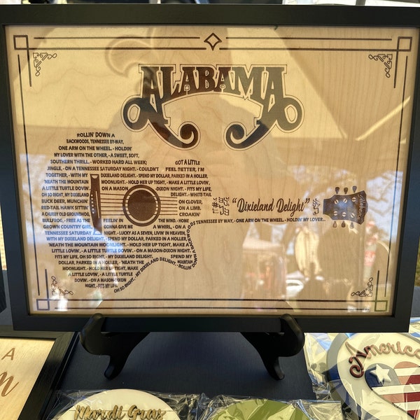 Laser Engraved Look Lyric Guitar | Laser Burn Song Lyrics | Lyric ...