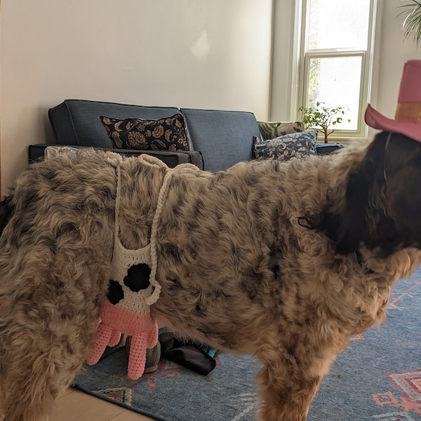 Udderly Adorable Cow Udder Dog Costume! Horn “hat” Also Available ...