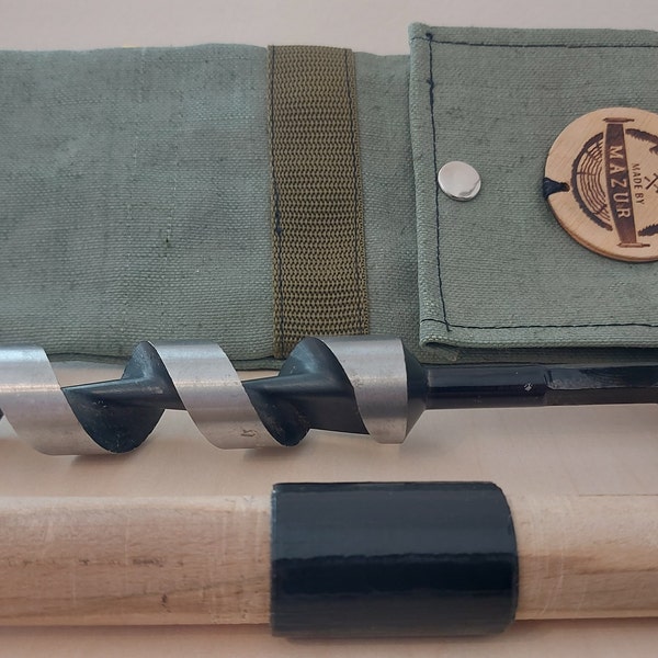 Bushcraft Scotch Eye Auger Hand Drill, Primitive Woodworking Tool for ...