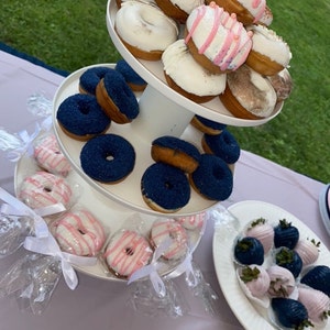 12 Lavender Lilac Gold Black Graduation Mini Donuts Doughnuts | Etsy
