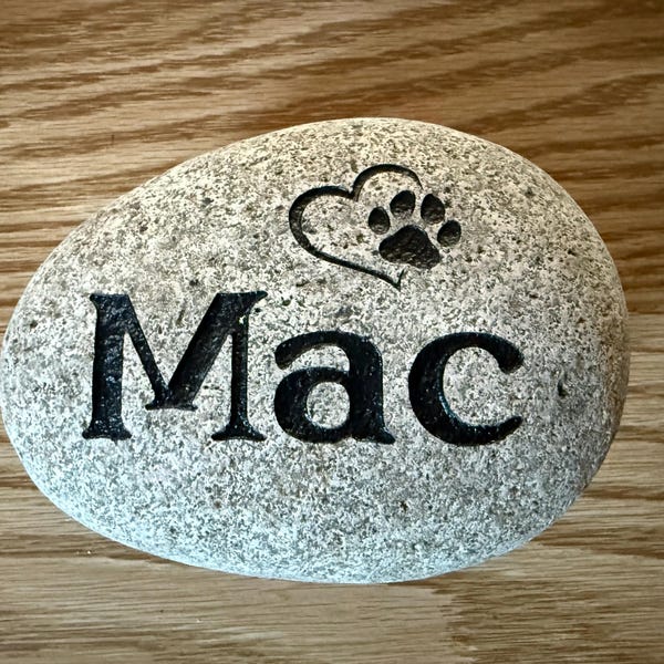 Personalized Pet Memorial Stone for Home or Garden, Dog Memorial, Cat ...