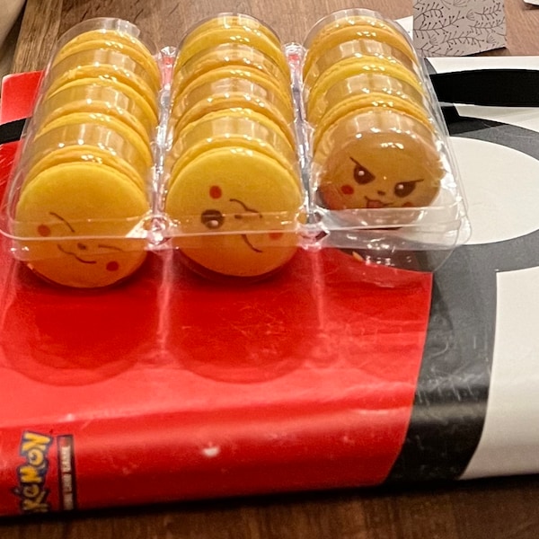 Pikachu Inspired Macarons - Etsy