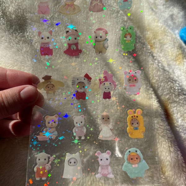 Vintage Japanese Snacks & Ramune Soda Stickers Sparkling Holographic ...