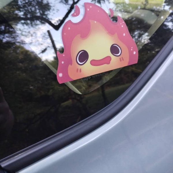 Derpy Fire | Holographic Anime Game Chibi Car Laptop Vinyl Decal ...