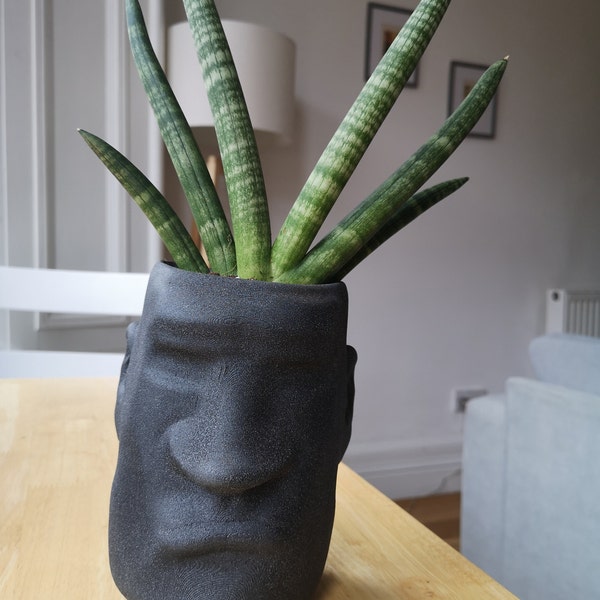 Easter Island, Wall Planter, Hanging Planter - Moai - Etsy