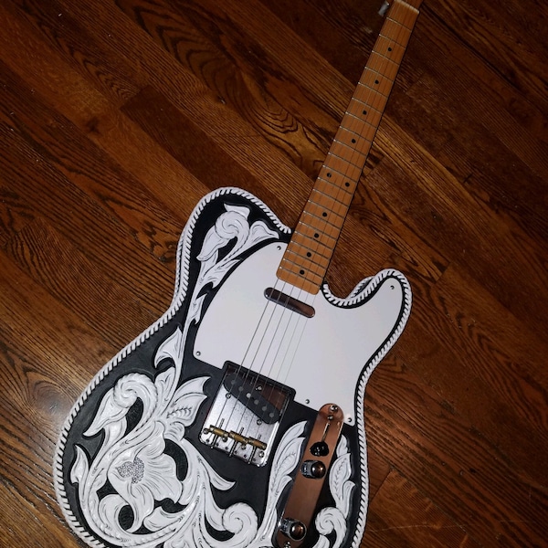Fender Squier Classic Vibe Telecaster Tele W/custom-made, Hand-tooled ...