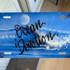 Airbrushed Car Tag Colorful Beach Scene Front License Plate Custom ...