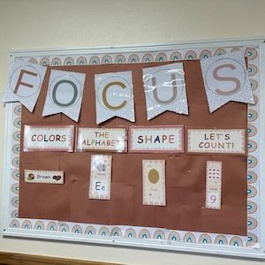 MODERN RAINBOW Hand Signals Posters Editable Calm Colors Classroom ...