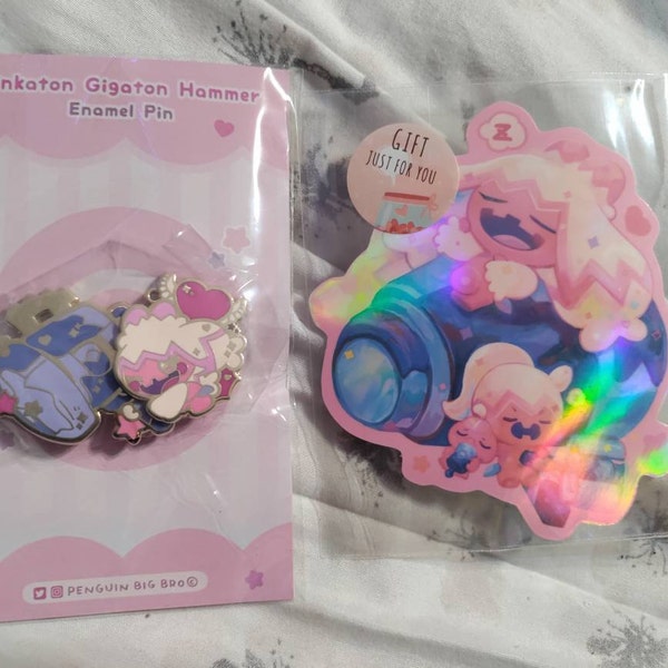 ARCHIVE ITEM - Tinkaton Giganton Hammer Bobble Enamel Pin, PKMN, Pkm ...