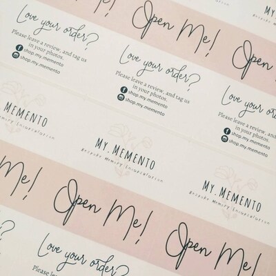 Small Business Logo Box Seal Stickers Package Box Seals - Etsy