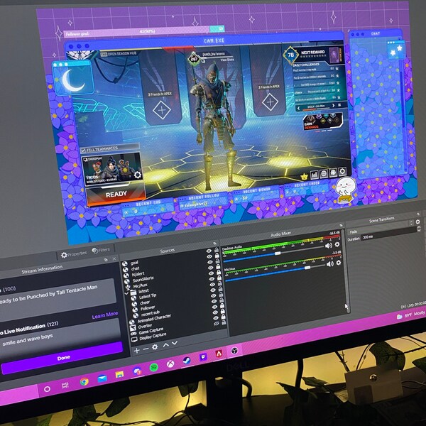 Aesthetic Dream Animated Stream Package | Gaming Chatting Overlays | Twitch Panels | Animated ...