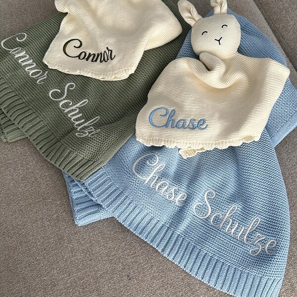 Super Soft Baby Blanket, Personalized With an Embroidered Baby Name ...