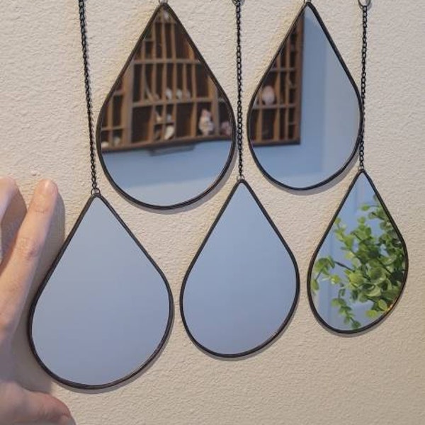 Water Drop Decorative Mirrors, Teardrop Wall Mirror, Living Room Wall ...