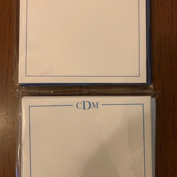 Classic Personalized Monogram Stationery for Adults Monogramed ...