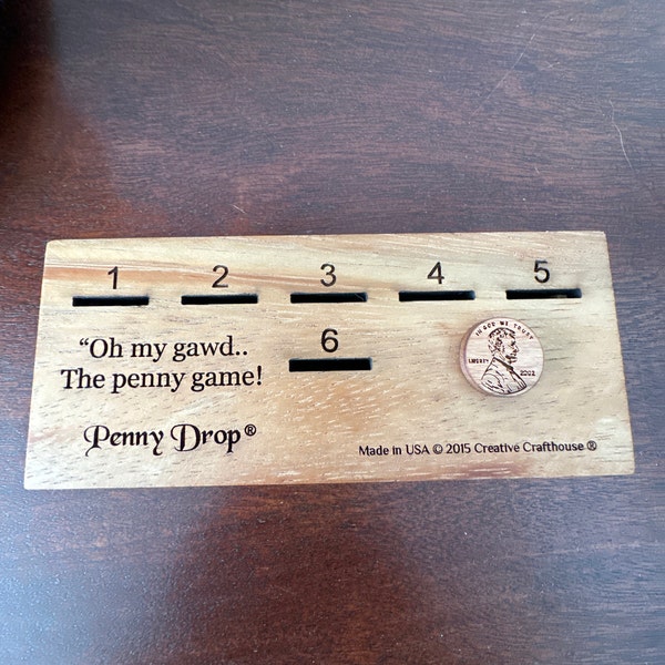 Penny Drop Game Small Version - A Fun Family or Bar Game - Can Be ...