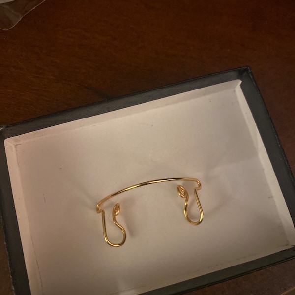 GODDESS CLIP - ARC | Simple Wire Nose Bridge Cuff - No Piercing Needed ...
