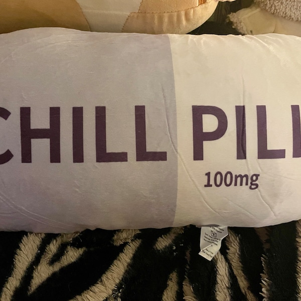 Chill Pill Decorative Throw Pillow Gift for Home, Apartment, Dorm Room ...