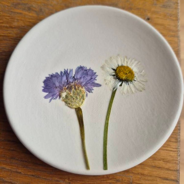 Wildflower Bas Relief, Bas Relief, Plaster Cast Tile, Botanical Art ...
