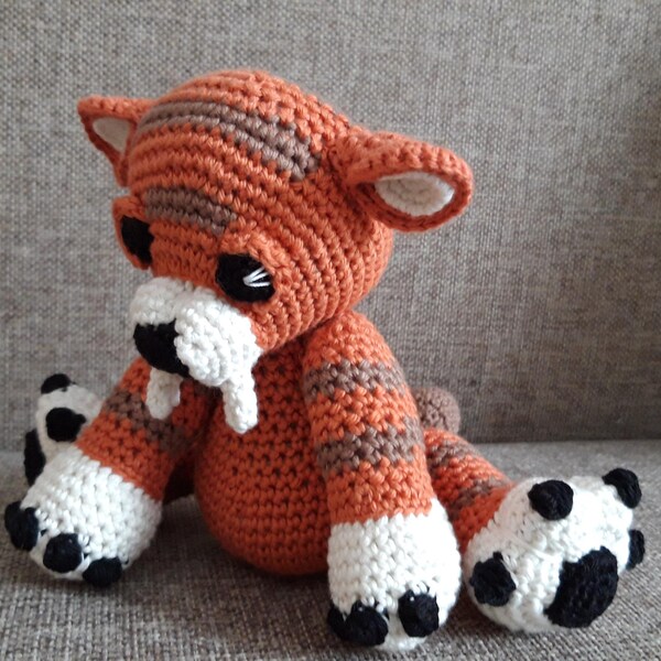Sabre-tooth Tiger Amigurumi Crochet Pattern PDF Instant Download ...