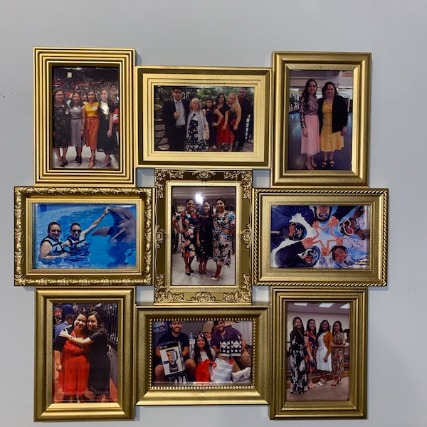 Gold Wedding Seating Chart Collage Frame Spring Summer Fall Winter ...