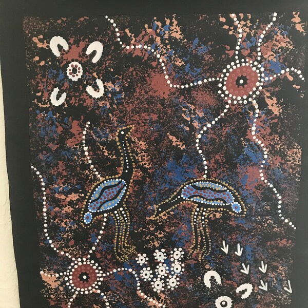 New Aboriginal Painting Waterholes Acrylics on Canvas One of a Kind ...