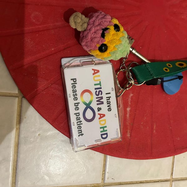 ADHD and ODD Awareness ID Card and Lanyard - Etsy