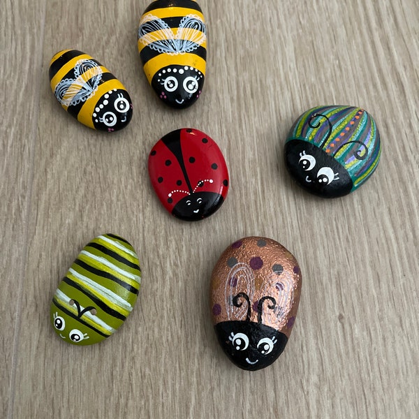 Painted Kindness Rocks, Emoji Rocks, Smiley Face Stones, Garden Decor ...