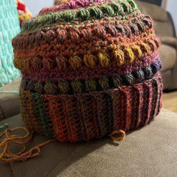 Crochet Hat PATTERN - Boho Beanie Babe - Crochet Pattern for Beanie Hat ...
