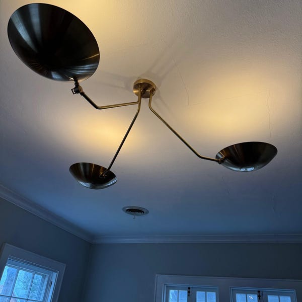 Brass Wall Sconce, Brass Light, Indirect Lighting Wall Light, Wall ...