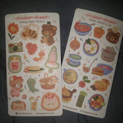 Soup Sticker Sheet Cute Stickers Kawaii Stickers Cute Stationery ...
