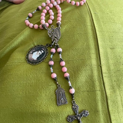 Divine Mercy Auto Rosary/car Catholic Rosary 2 Decades With Fleur-de ...