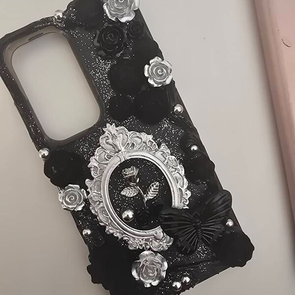 Custom Baroque Handmade Phone Case Cream Glue Gift for Birthday for ...