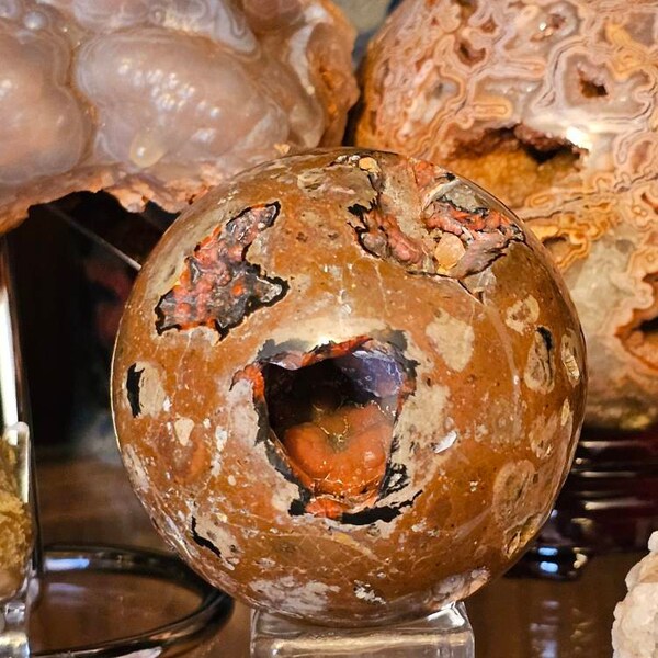 Very Rare Blue Barite Specimen From Morocco. Stunning Barite and Druzy ...