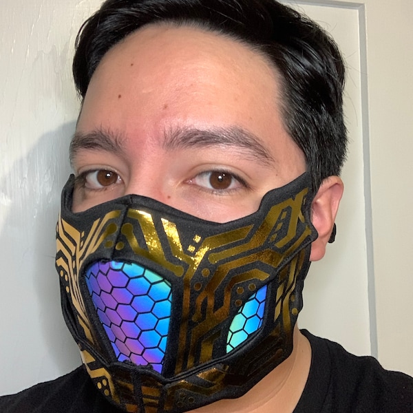 Firewall 3D Cyberpunk Face Mask | Robot | Cyborg | Circuitry ...